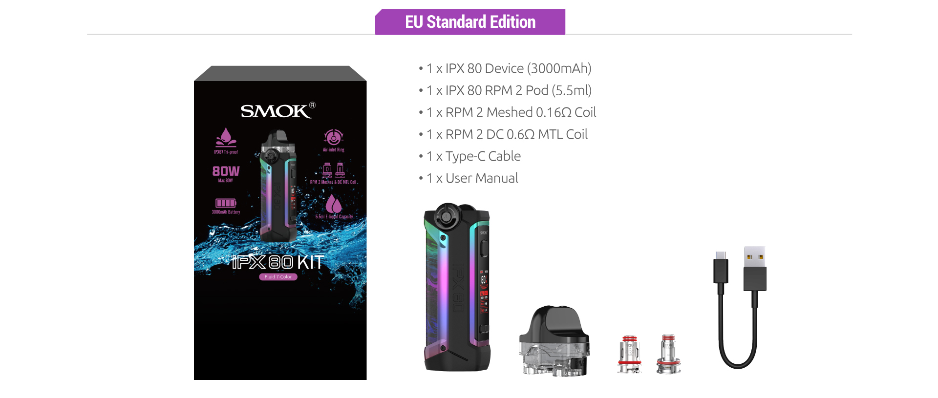 IPX 80 KIT - SMOK® | Innovation Keeps Changing the Vaping Experience